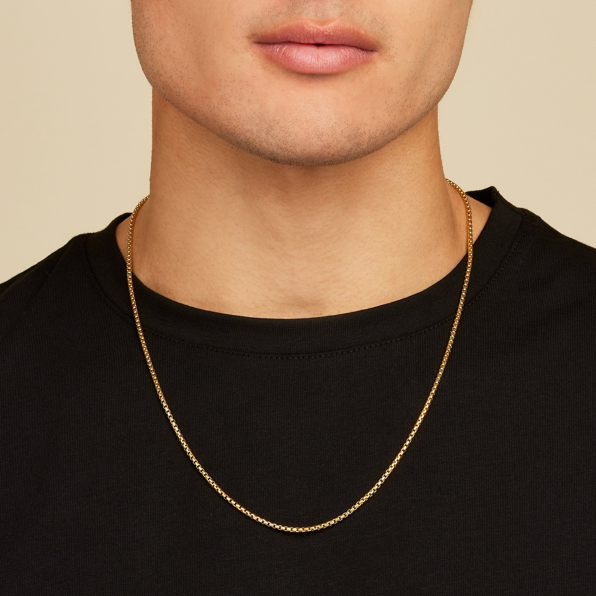 Box Chain Gold Vermeil 2mm MANSSION