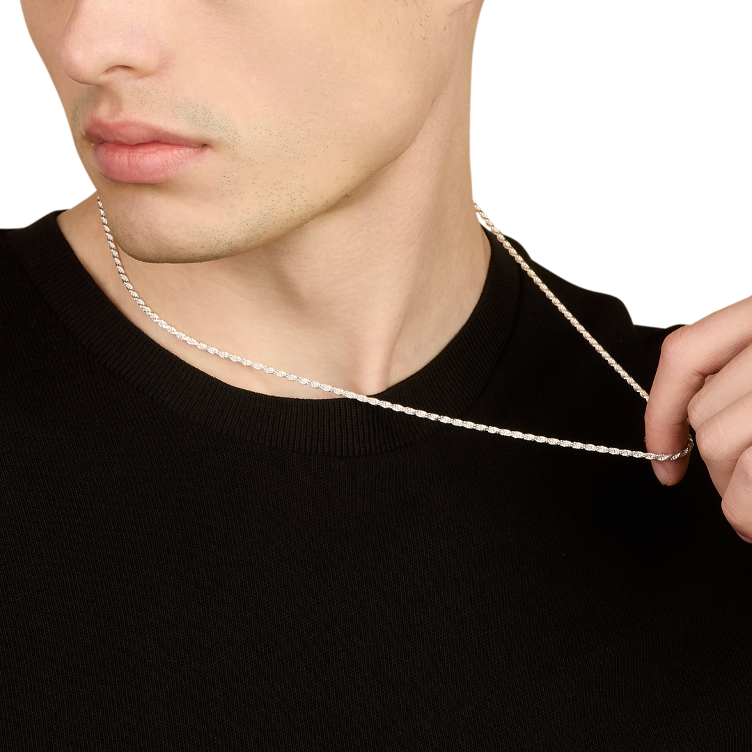 Sterling Silver Rope Chain | Oxford Collection | MANSSION
