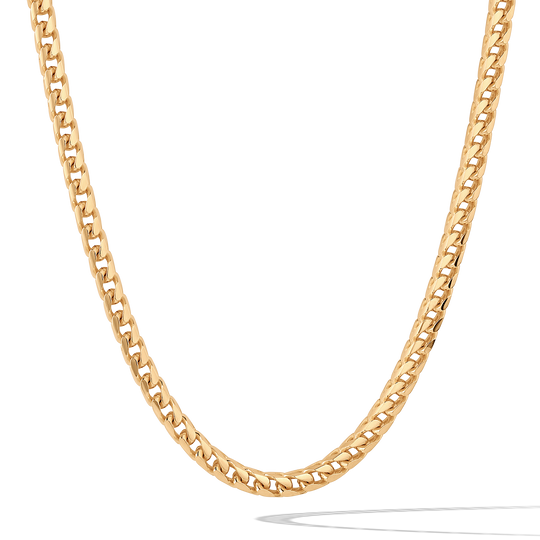 Solid Gold Franco Chain 3mm | Oxford Collection | MANSSION