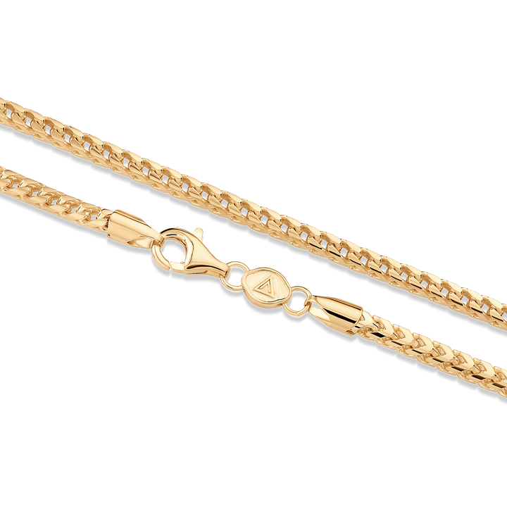 Solid Gold Franco Chain 3mm | Oxford Collection | MANSSION
