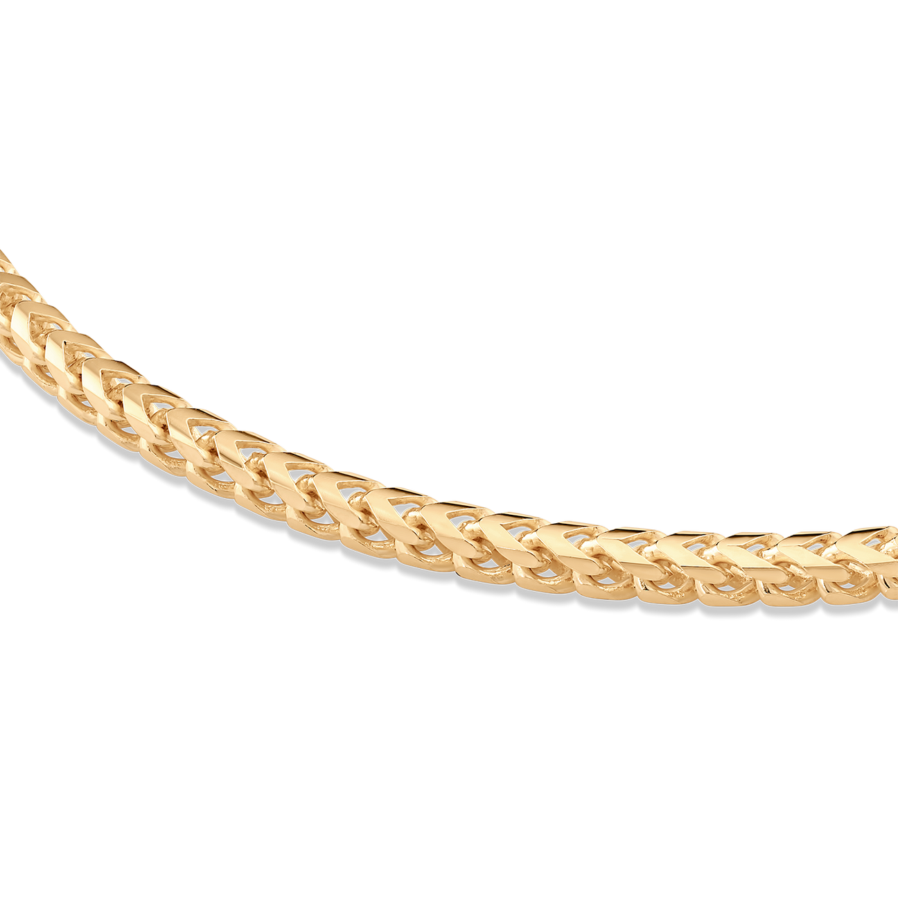 Solid Gold Franco Chain 3mm | Oxford Collection | MANSSION