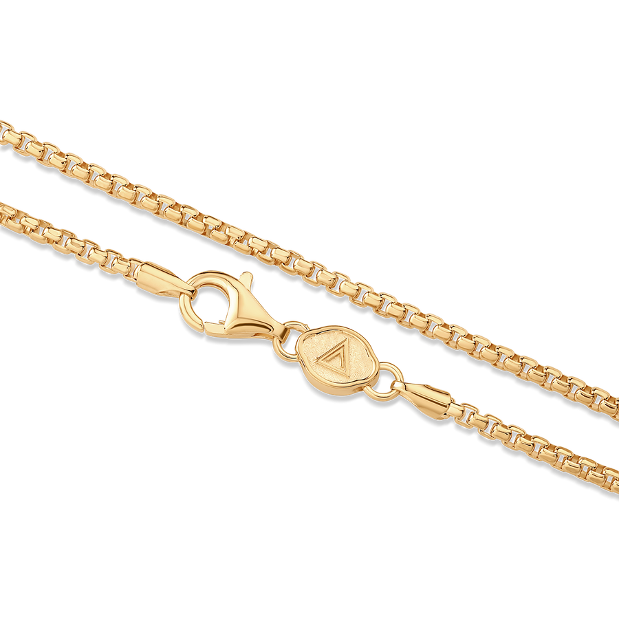 Solid Gold Box Chain 2mm | Oxford Collection | MANSSION
